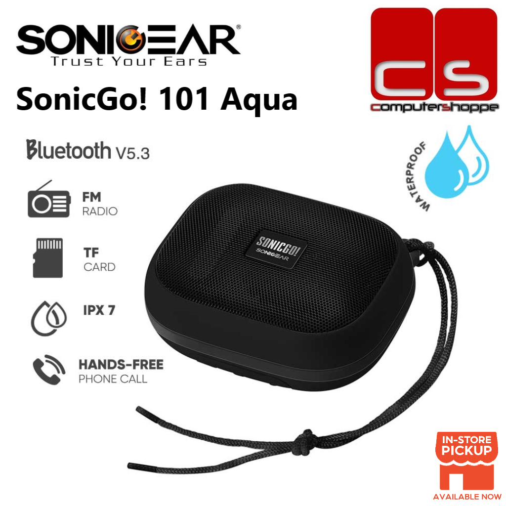 SonicGear SonicGo! 101 Aqua Bluetooth Portable Speaker | Shopee Malaysia