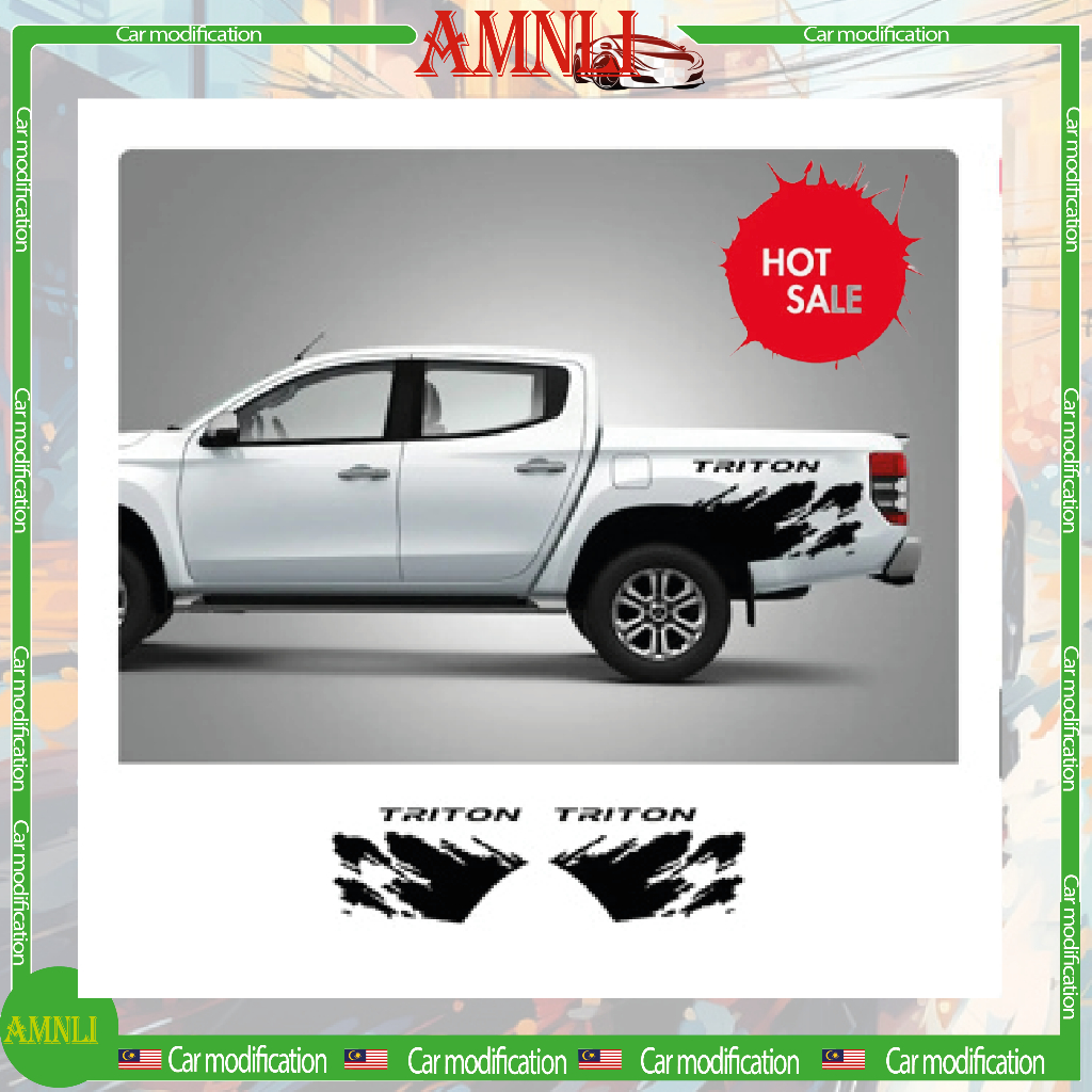Mitsubishi L200 Triton SIDE BODY STICKER | Shopee Malaysia