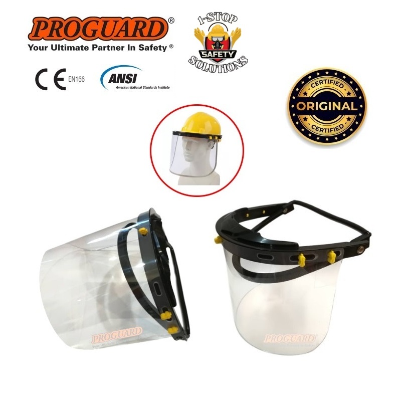 PROGUARD Adjustable Helmet Visor Carrier Bracket with Cylinder Visor ...