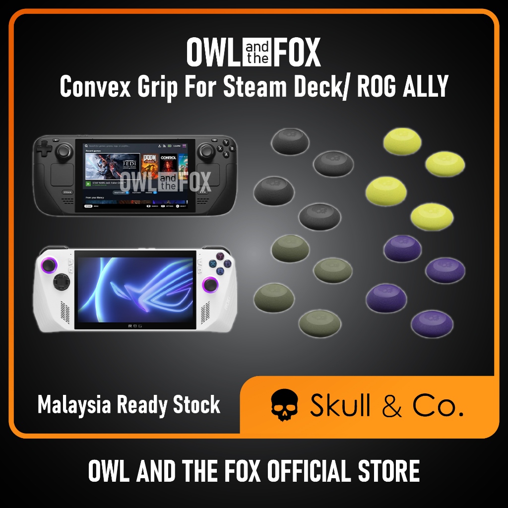 Skull & Co SteamDeck ROG ALLY Steam Deck Convex Thumb Grip Joystick ...