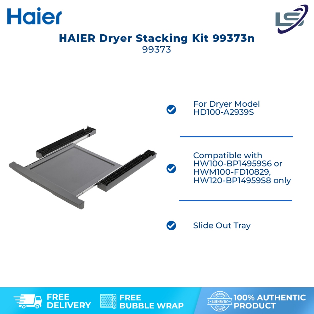 HAIER 10KG Dryer Stacking Kit 99373 | Slide Out Tray | Compatible with ...