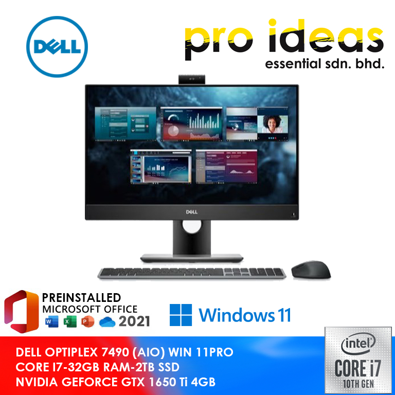 DELL OPTIPLEX 7490 ALL IN ONE / NVIDIA GEFORCE GTX 1650 Ti 4GB / UP TO ...