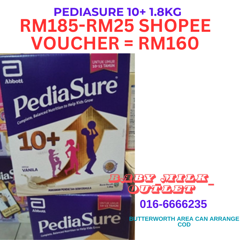 PEDIASURE 10+ Vanilla Chocolate 1.8KG EXP 2026 | Shopee Malaysia