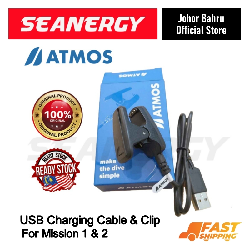 CREST CR4 CR5 CR5L ATMOS GARMIN Descent Charger Kit with USB Cable and ...