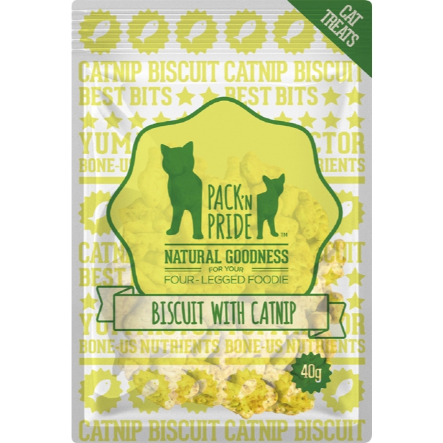PACK 'N PRIDE CATNIP BISCUIT 40g | Shopee Malaysia