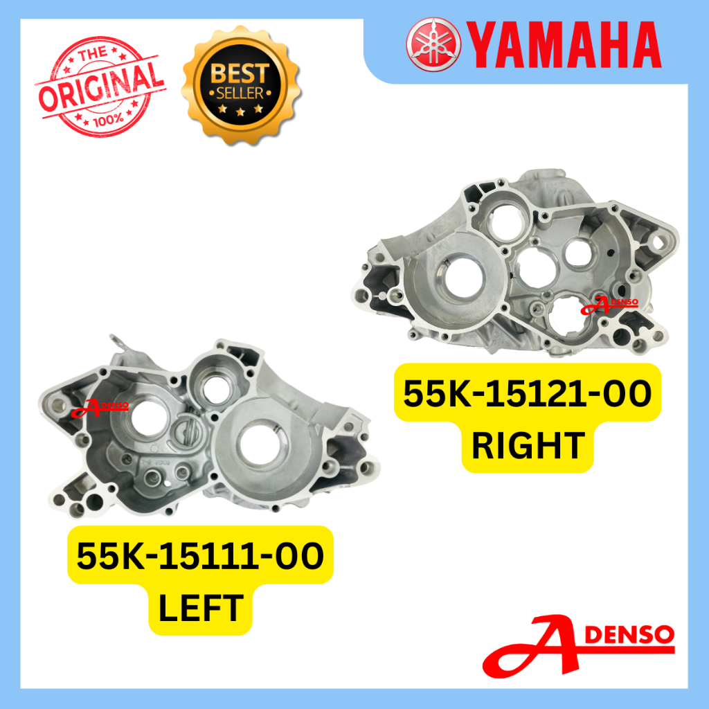 RXZ CRANKCASE ENGINE CASING LEFT & RIGHT SIDE (ORIGINAL100%YAMAHA) 55K ...