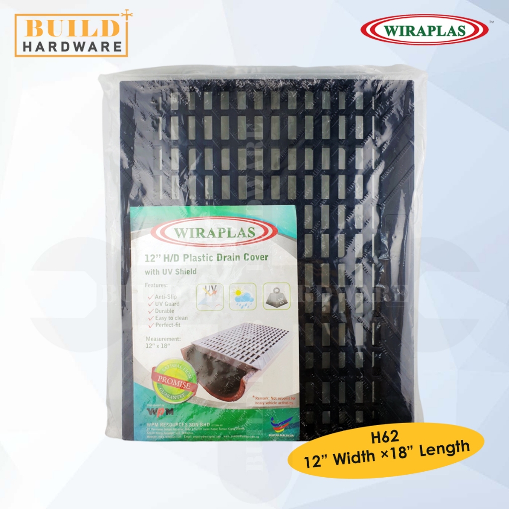 WIRAPLAS Plastic Drain Cover 12"W × 18"L with UV Protection Extra Large ...