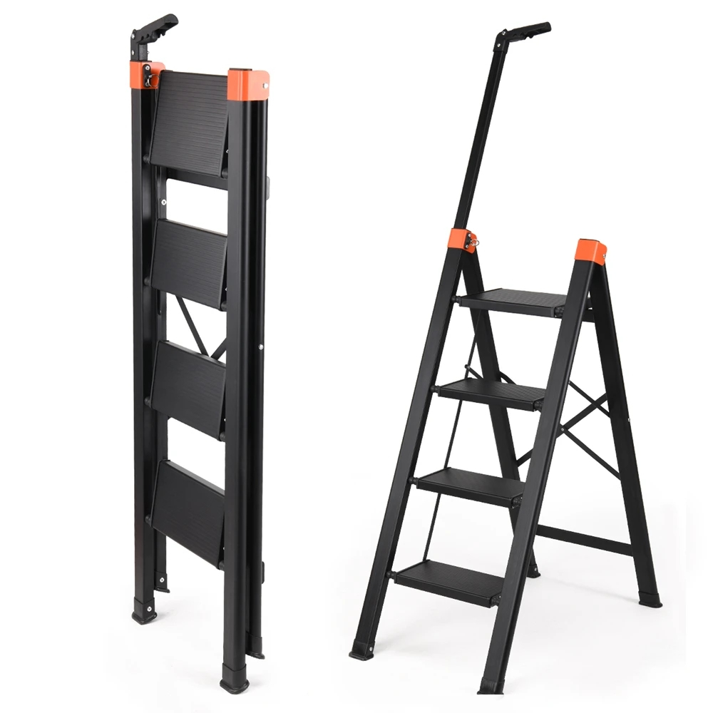 Folding Aluminum Ladders 3/4 Step Ladder Aluminium Telescopic Ladder ...