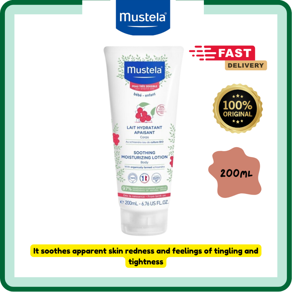 Mustela Soothing Moisturizing Lotion | 200ML | EXP: 01/28 | Body ...