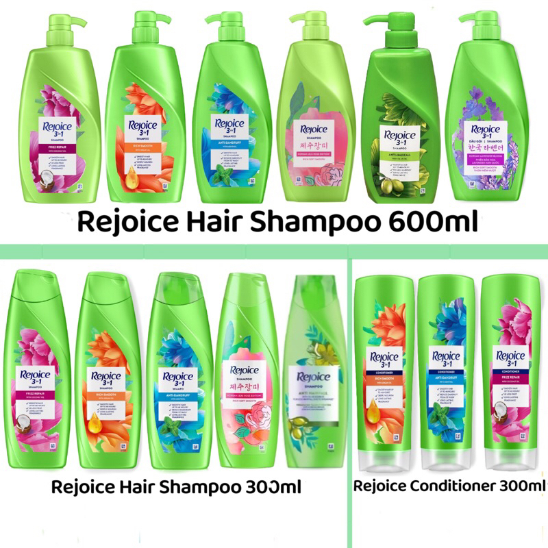 REJOICE Shampoo 300ml / 600ml｜REJOICE Conditioner 300ml | Shopee Malaysia
