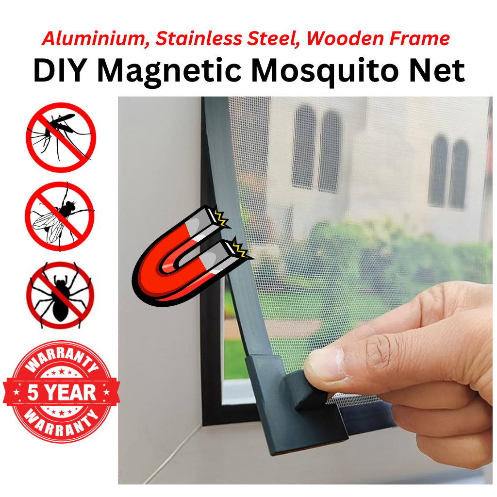 🔥Malaysia In Stock🔥 Full Set Magnetic Mosquito Net Window DIY Insect ...