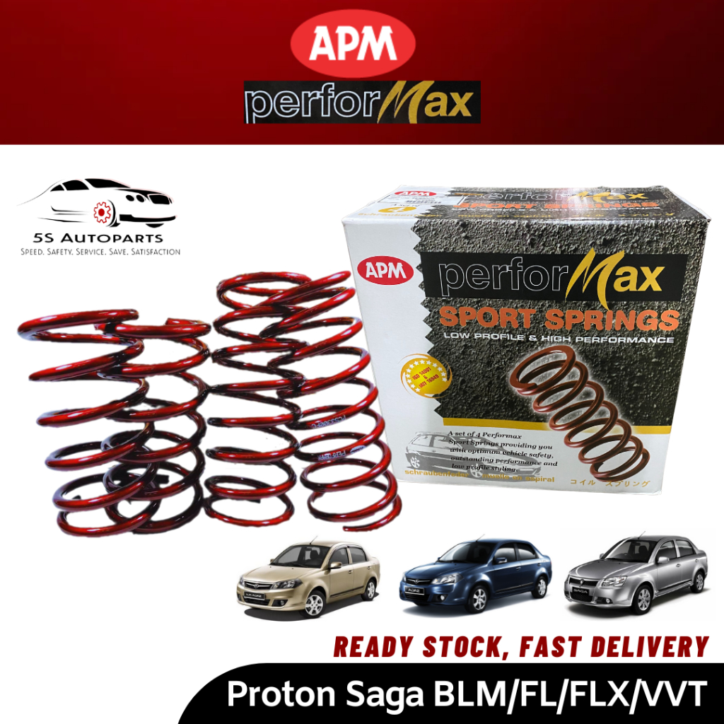 APM Performax Proton Saga BLM / FLX / FL / VVT Heavy Duty Sport Spring ...