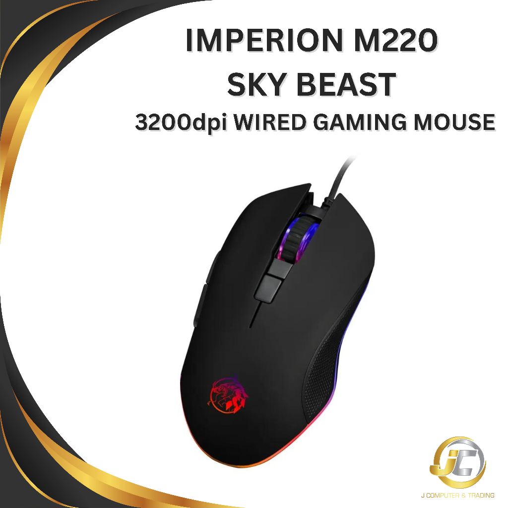 IMPERION M220 SKY BEAST 3200dpi WIRED GAMING MOUSE | Shopee Malaysia