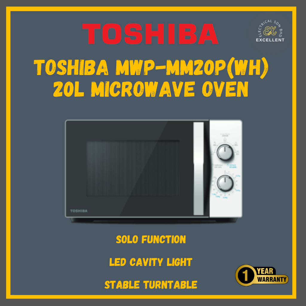 TOSHIBA 20L Microwave Oven MWP-MM20P(WH) | Shopee Malaysia