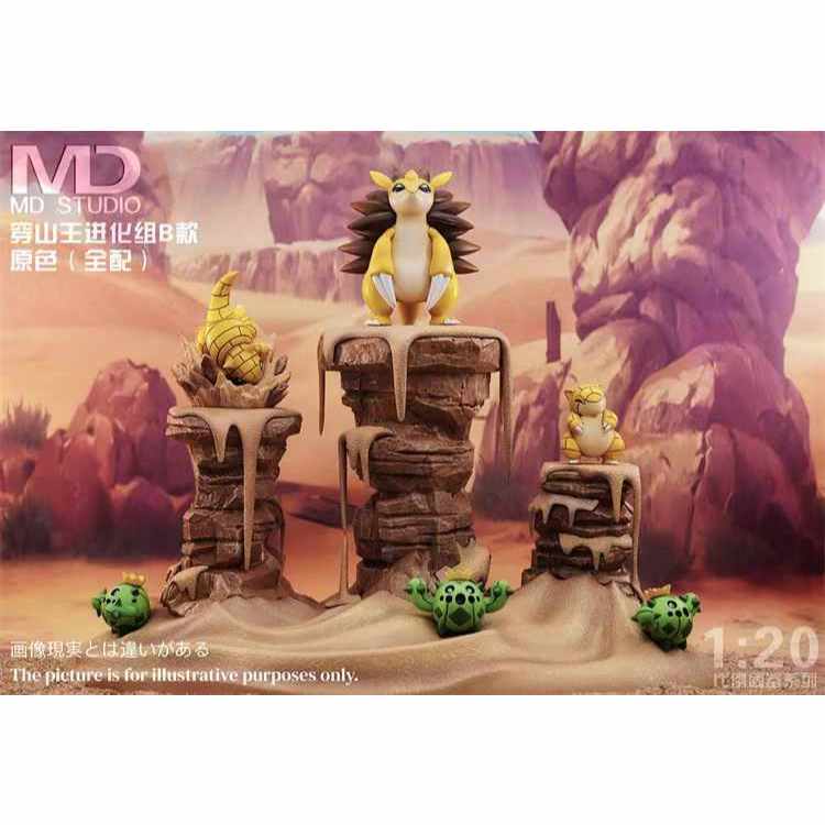 MD Studio - Sandslash Evolution Group Pokemon Resin Statue GK Anime ...