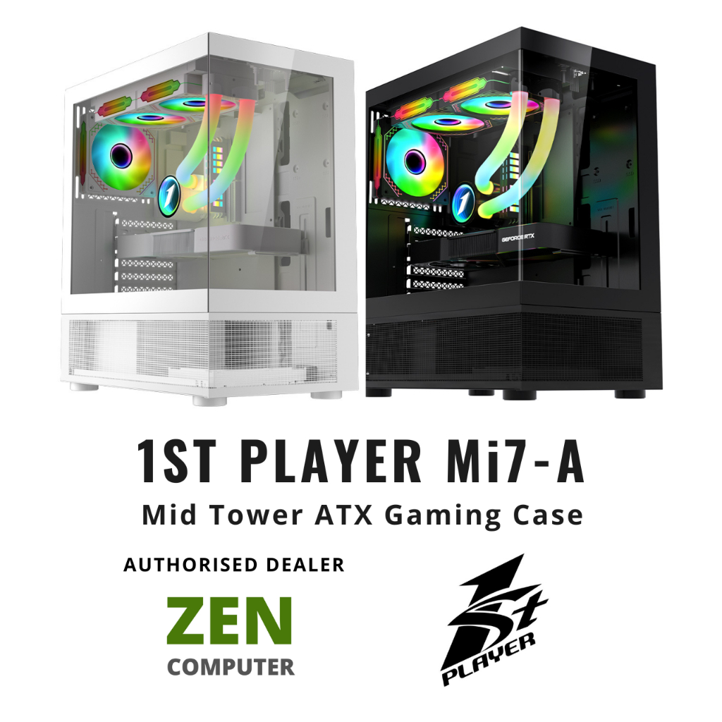 # 1ST PLAYER™️ Mi7-A | Mid Tower ATX Gaming Case # | Shopee Malaysia