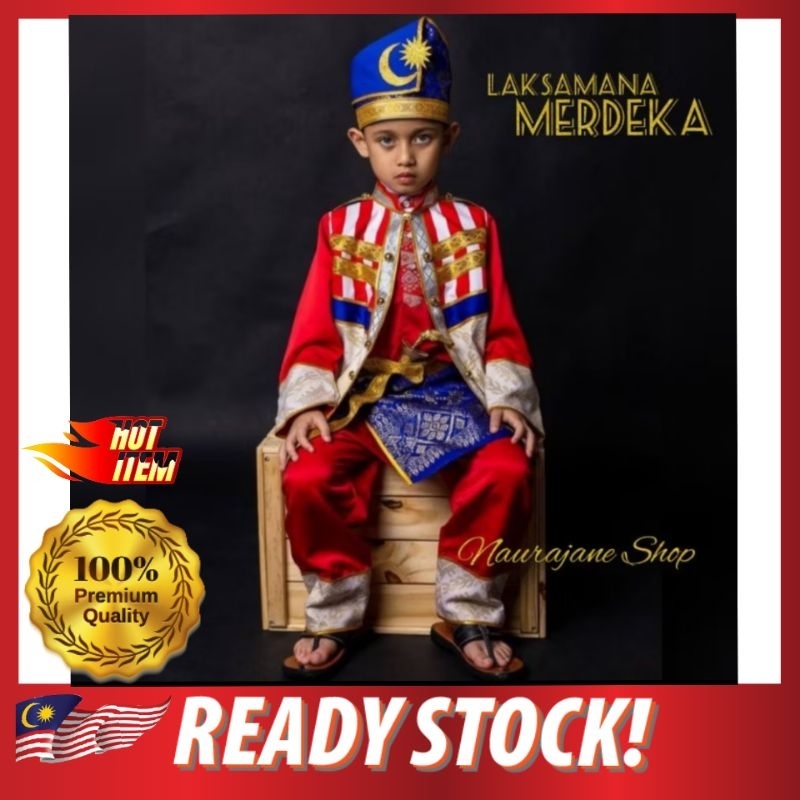🔥NEW🔥 BAJU MERDEKA BUDAK SEKOLAH DESIGN LAKSAMANA | Shopee Malaysia