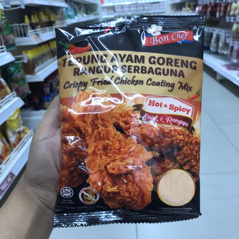Bon Chef Tepung Goreng Ayam Chicken Flour Coating Perisa Pedas Hot ...
