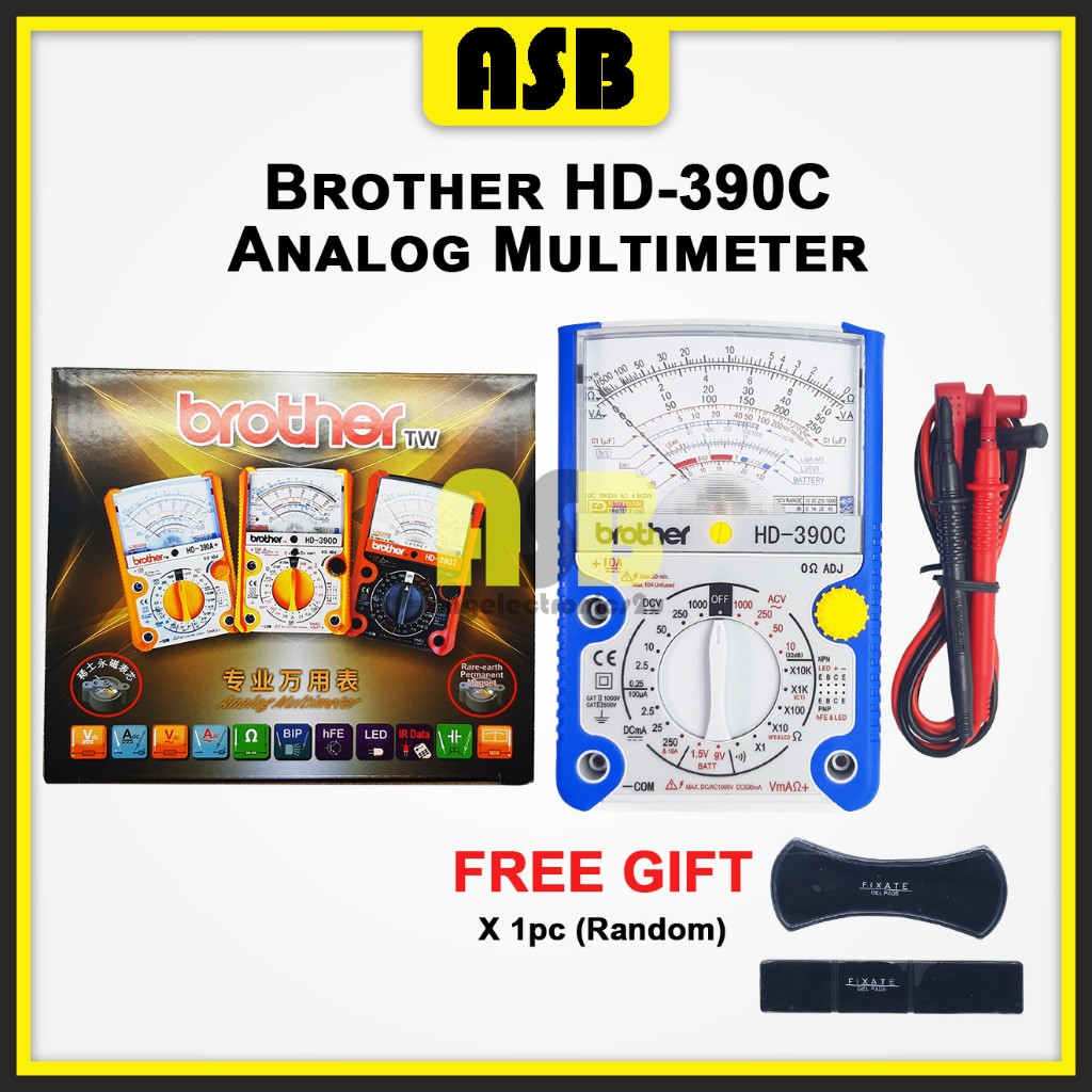 (1pc) Brother HD-390C Analog Multimeter (362001046) | Shopee Malaysia