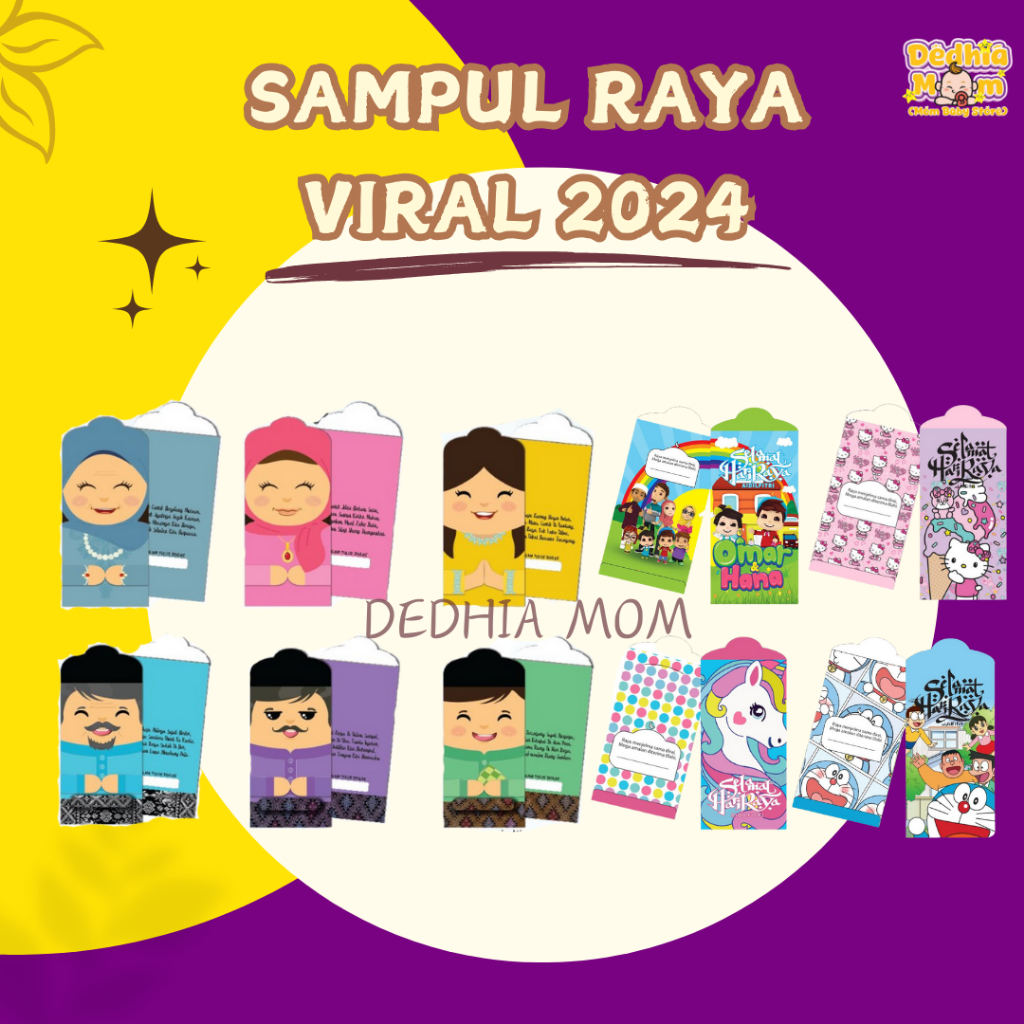 SAMPUL RAYA VIRAL MONEY ENVELOP CUTE DESING | SAMPUL HARI RAYA | Shopee ...
