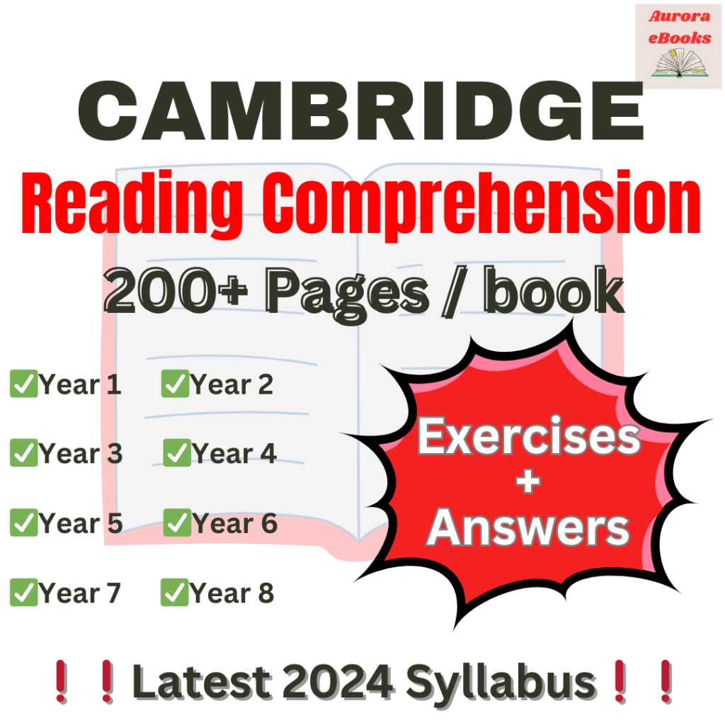 [Softcopy PDF📚] 2024 Cambridge Reading Comprehension Year 1 - Year 8 A+ ...