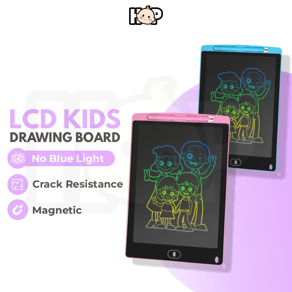 12 Inch LCD Kid Drawing Board No Blue Light Papan Lukis Kanak Kanak ...