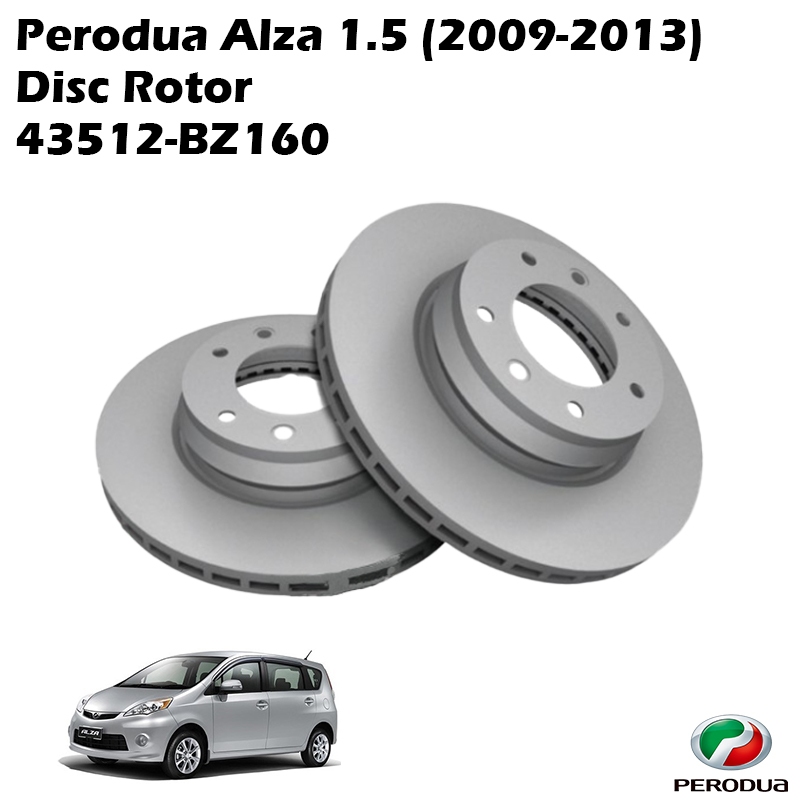 Perodua Alza 1.5 (2009-2013) Disc Rotor 43512-BZ160 | Shopee Malaysia