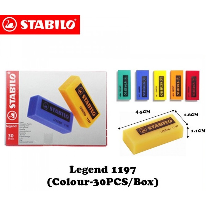 Stabilo Exam Grade Black Eraser Pastel Eraser/ Pemadam Hitam ...