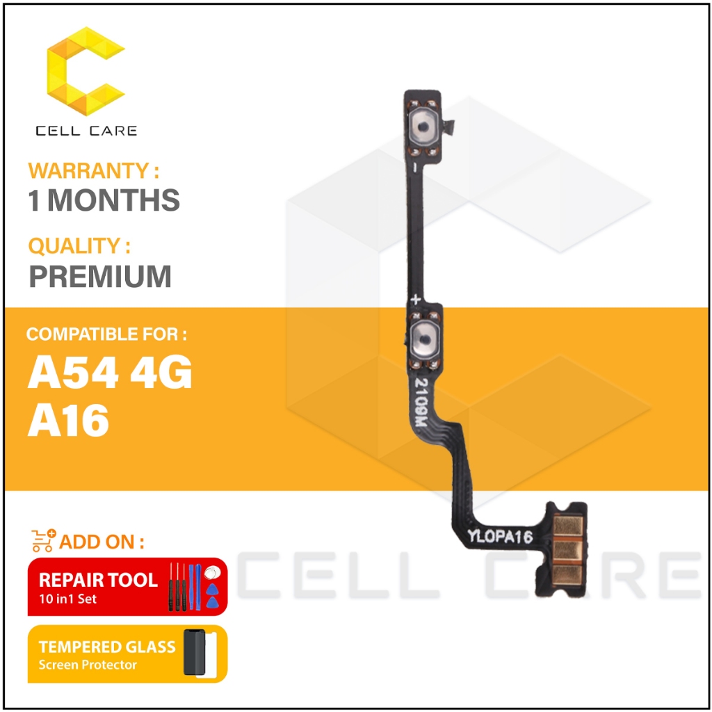 VOLUME FLEX CABLE RIBBON FOR OPPO A16 CPH2269 / A54 4G CPH2239 | Shopee ...