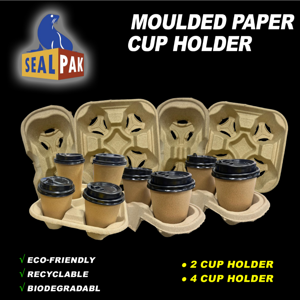 CHEAPEST 2/4 Moulded Paper Cup Holder/ Disposable Coffee Tray ...