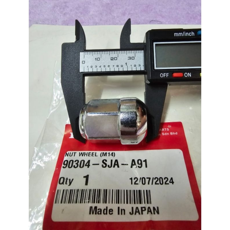 HONDA ORIGINAL CIVIC TYPE R FK8 WHEEL NUT (M14) 90304-SJA-A91 | Shopee ...