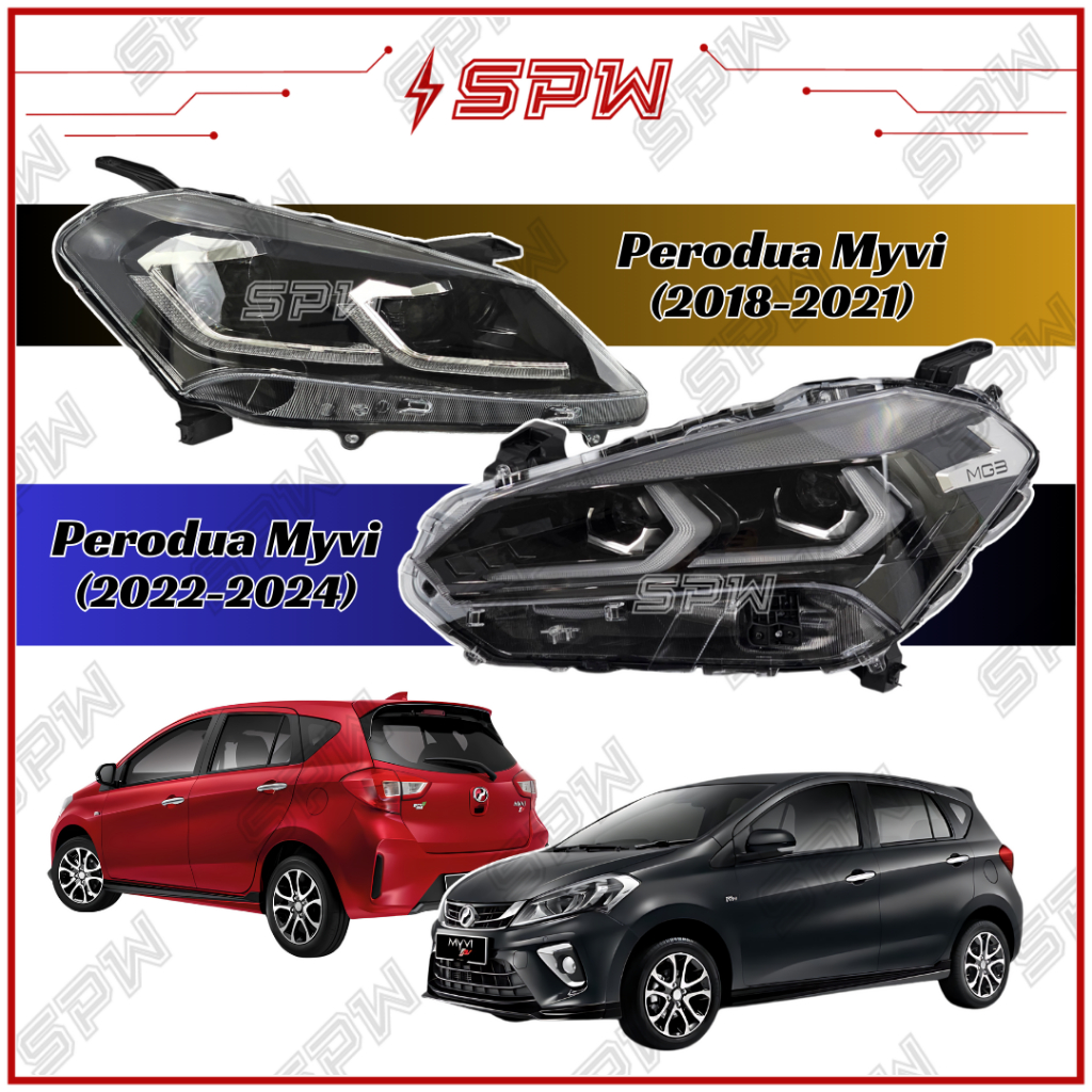 Perodua Myvi G3 MG3 (2018-2025) MK7 Head Lamp Headlamp Head Light ...