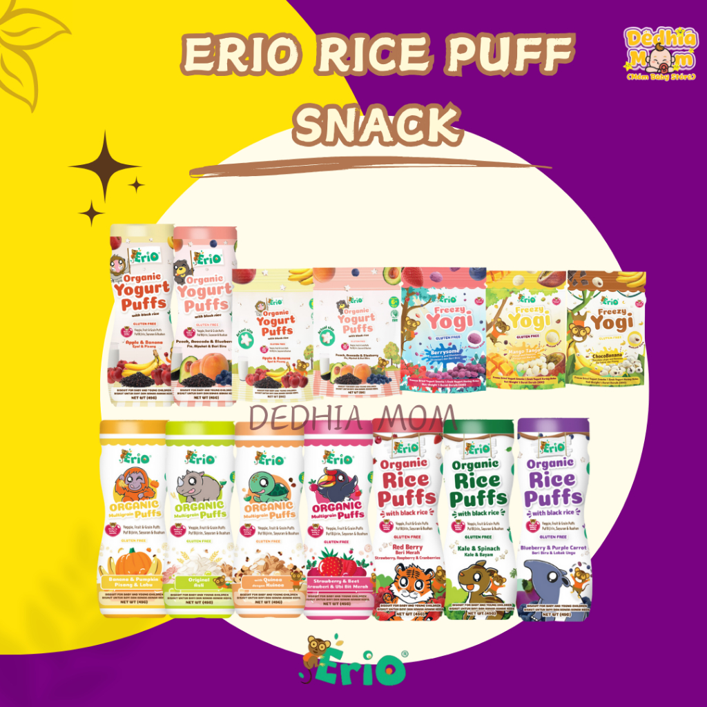 ERIO ORGANIC MULTIGRAIN PUFF SNACK MAKANAN BABY | Shopee Malaysia