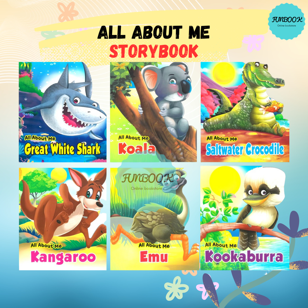 [FUNBOOK] All About Me wild animals story books / Kookaburra / Koala ...