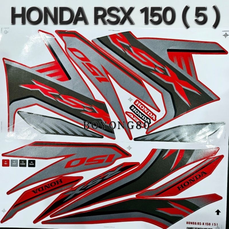 HONDA RSX 150 ( 5 ) BODY STICKER ( READY STOCK ) | Shopee Malaysia