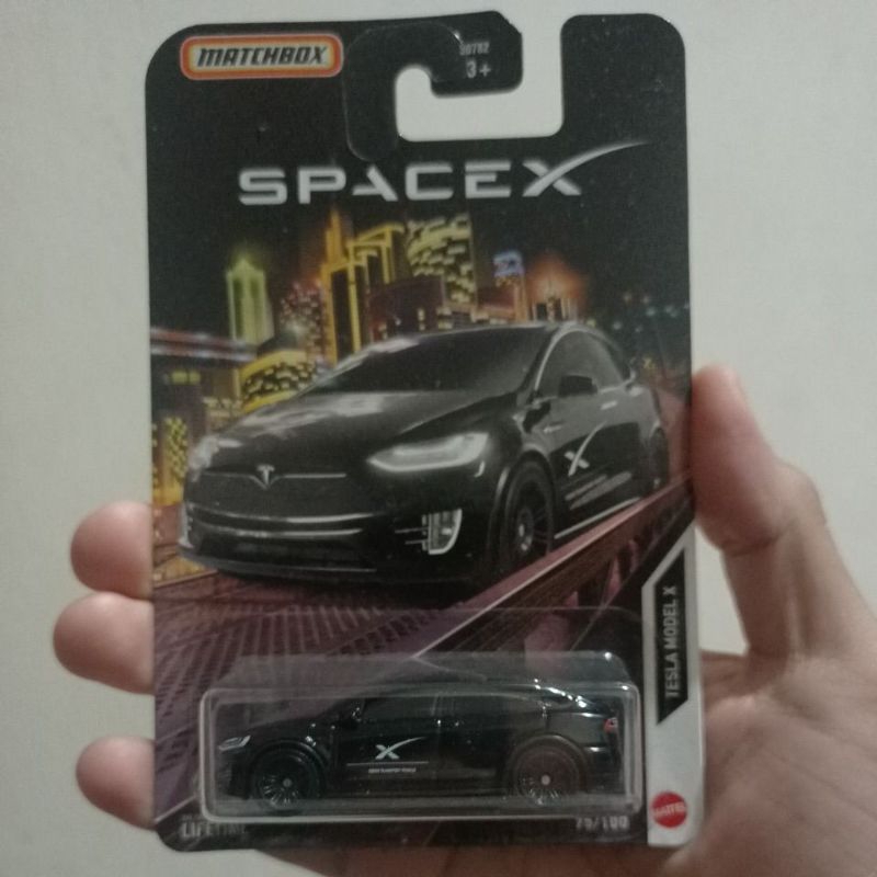[Matchbox Murah] Tesla Model X Space X card | Shopee Malaysia