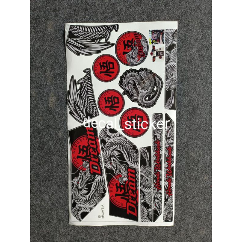 STICKER EX5 DREAM 100 CHOI NAGA/DRAGON CHOI | Shopee Malaysia