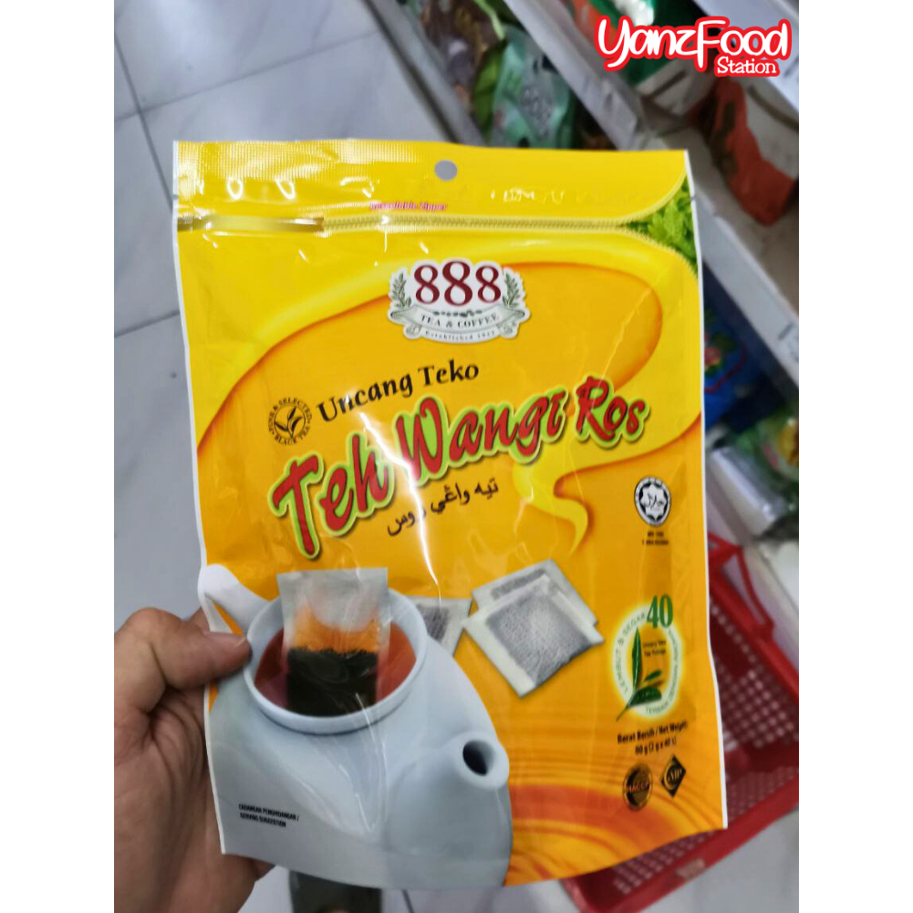 888 Uncang Teko Teh Wangi Ros 80g (2g x 40's) | Shopee Malaysia