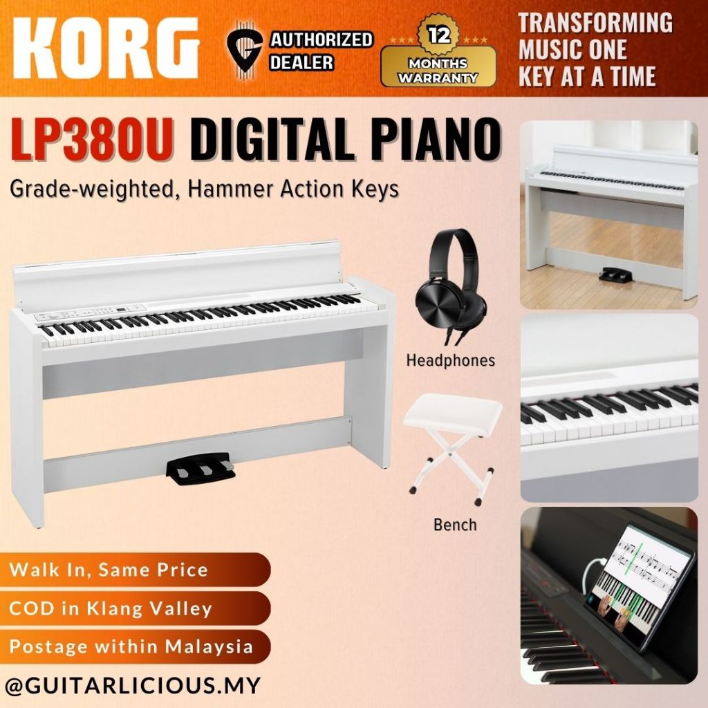 Korg LP-380U Digital Home Piano - White / Made in Japan ( LP380U ...
