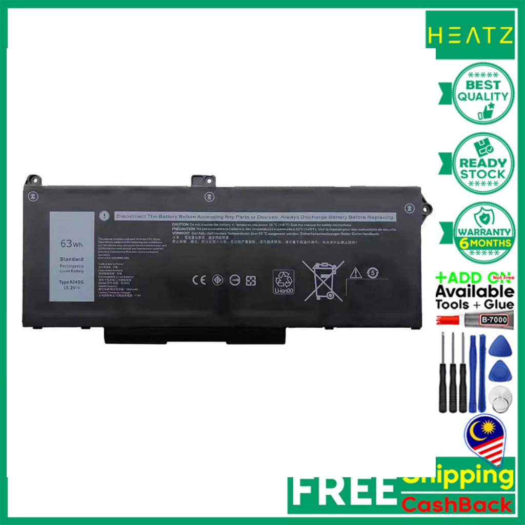DELL RJ40G Latitude 5420 5520 Precision 3560 Laptop BATTERY | Shopee ...