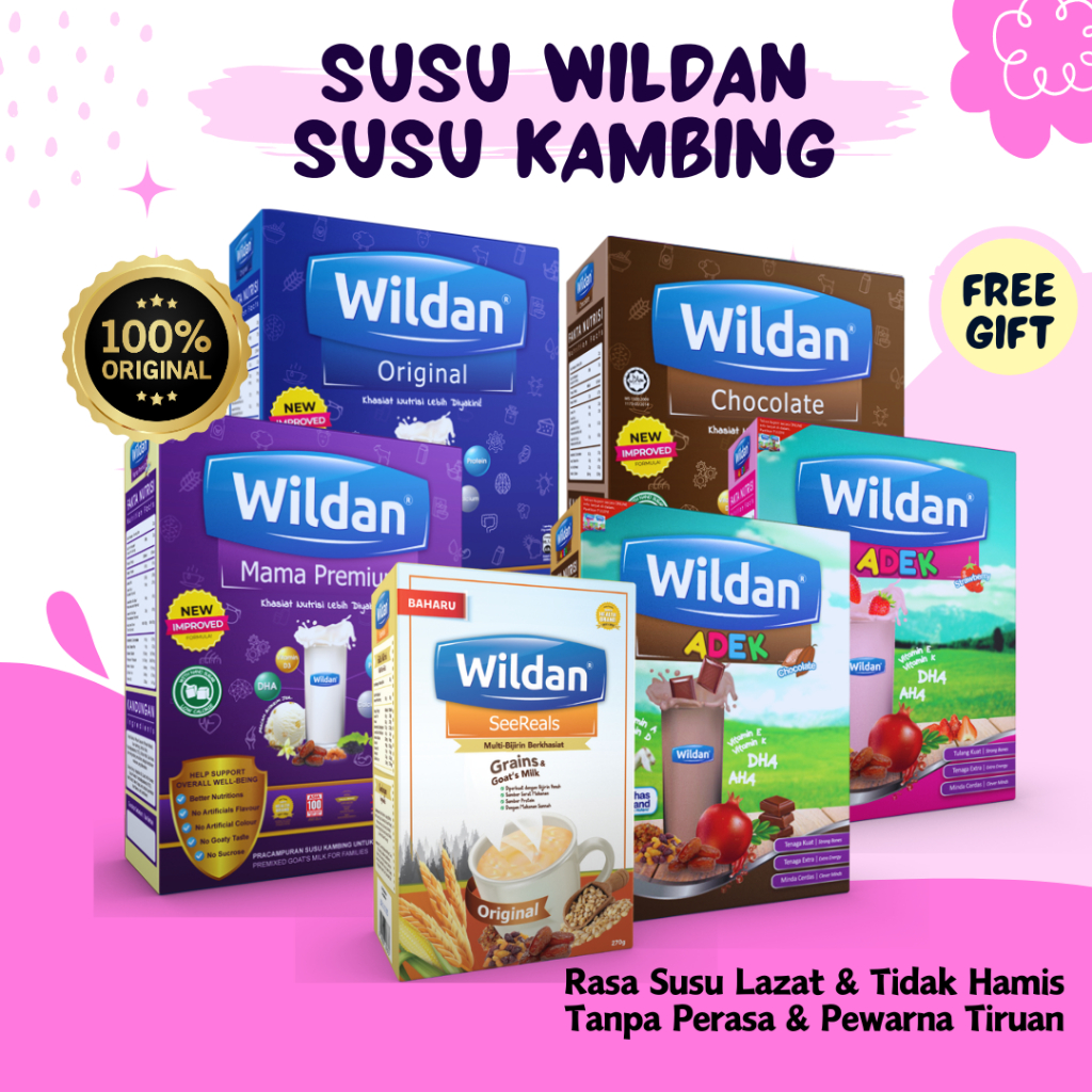 SUSU WILDAN MAMA PREMIUM | SUSU KAMBING ORGANIK | WILDAN ADEK | WILDAN TAMAR | Shopee Malaysia