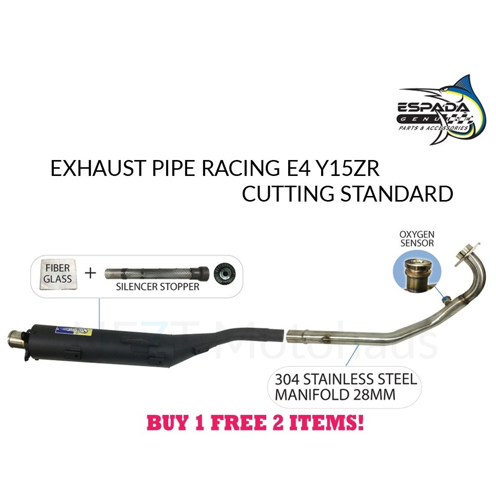EXHAUST Y15ZR ESPADA E4 E6 E7 BP1 28MM 30MM 32MM 35MM BACKPRESSURE | Shopee Malaysia