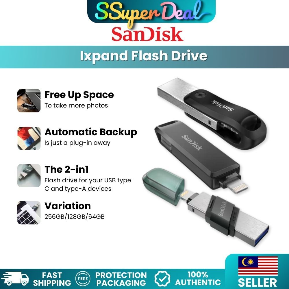Sandisk Ixpand Flash Drive Flip/Ixpand Mini Dual Drive OTG USB ...