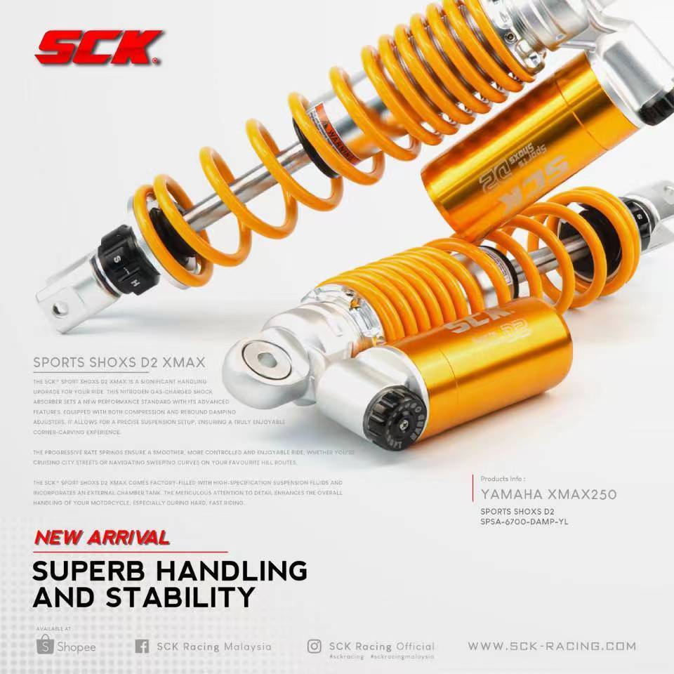 Offer SCK RACING ABSORBER Sport Shoxs D2 Double Damping Yamaha Xmax X ...