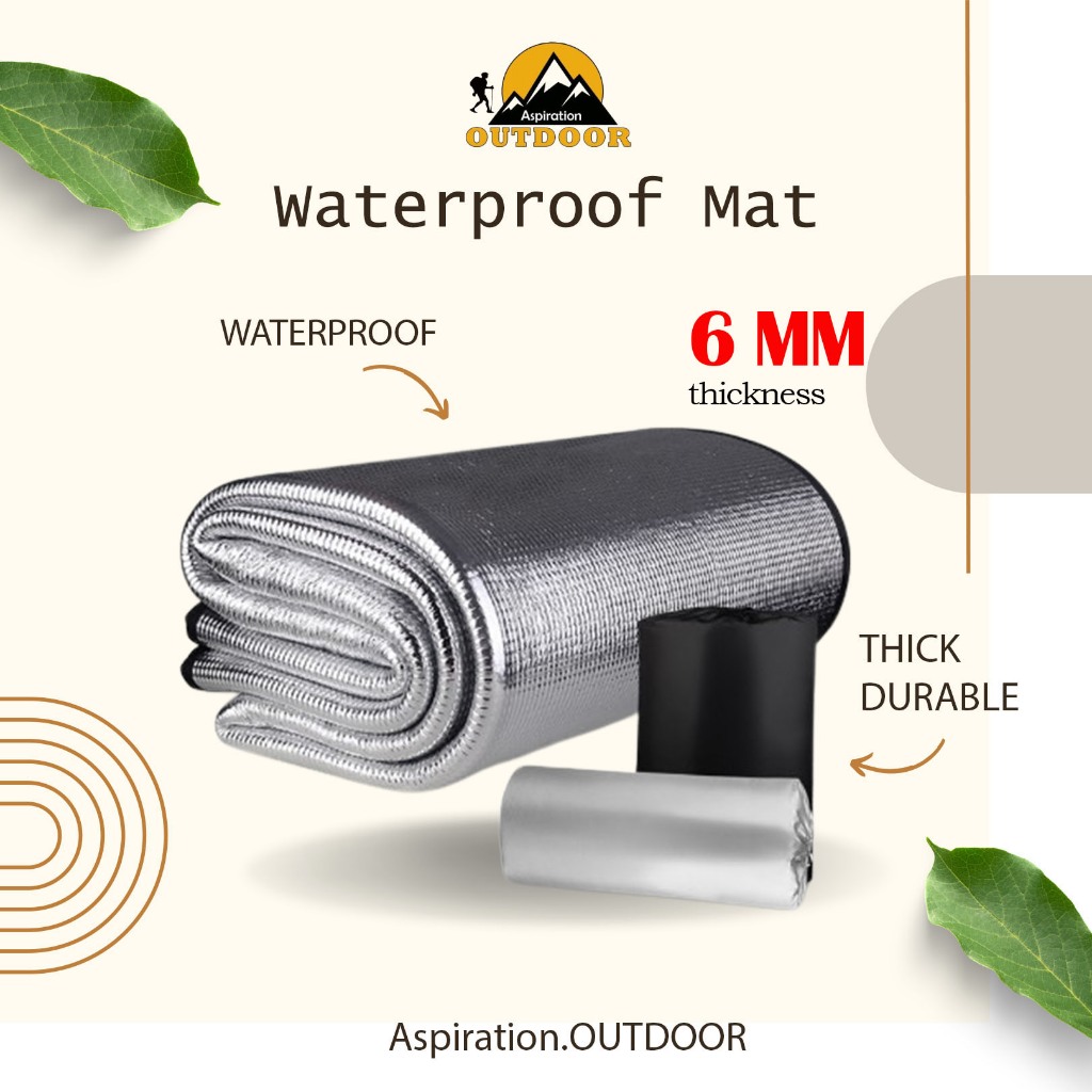 Waterproof Ground Mat Camping Double Sided Aluminium Foil Tikar Beach ...