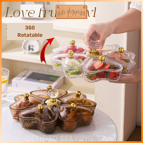 Rotatable Party SET Tray Display Serving Tray Dishes Snack Ramadan Raya ...