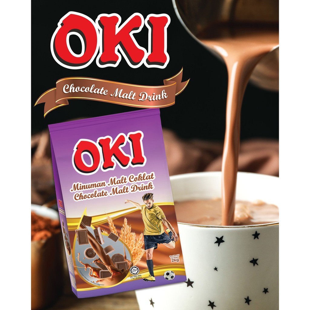 OKI Chocolate Malt Drink 1kg / 2kg (Minuman Coklat Malt) | Shopee Malaysia