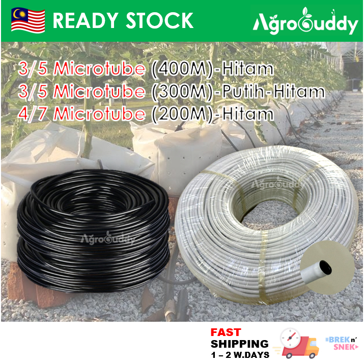 AgroBuddy 4/7 3/5 MicroTubing Microtube Hose Pipe Dripping Fertigation ...