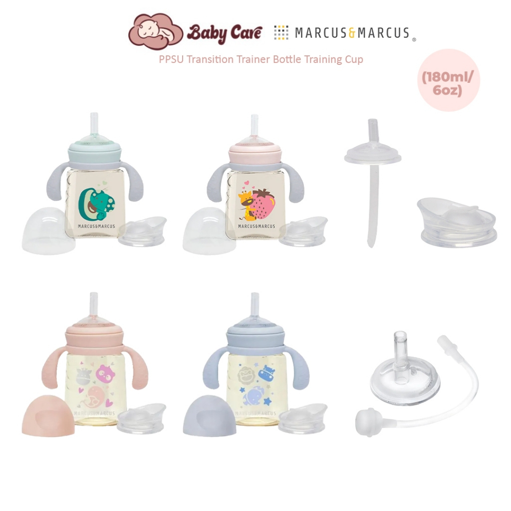 Marcus & Marcus PPSU Transition Trainer Bottle - 180ml Baby Training ...