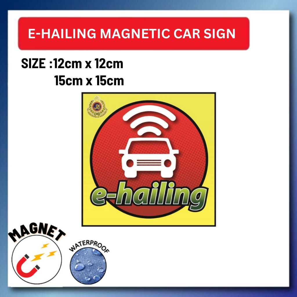 E Hailing Magnetic Car Sign / Sticker Car Sign | Shopee Malaysia